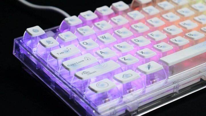 116 Keys Raindrop Theme Keycap ASA Profile PBT+PC Pudding Keycaps For ...