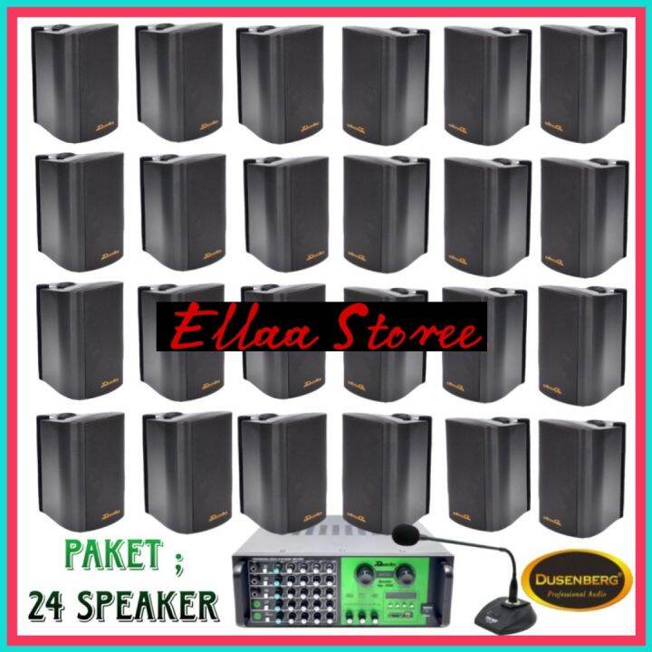 Sound Ruangan Sekolahan 24 Titik Speaker DUSENBERG 4 Inch + Mic Meja ...
