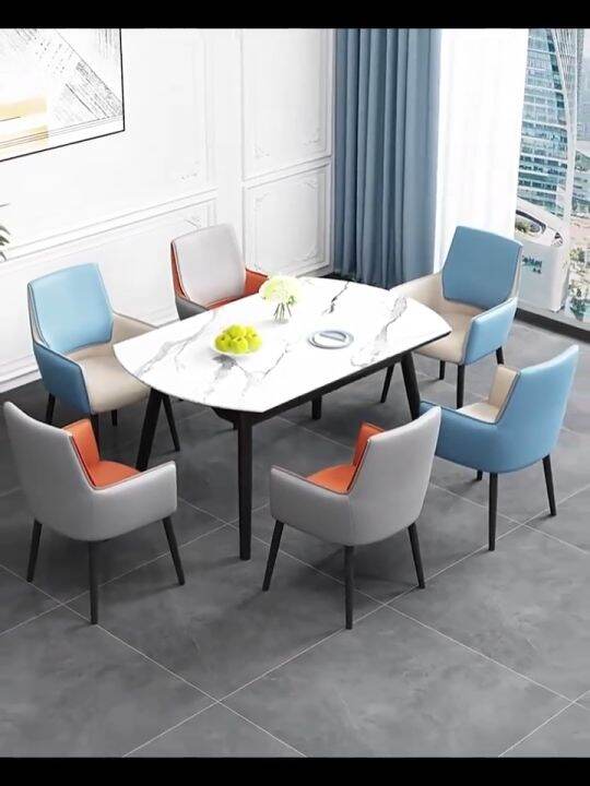 dining chair Minimalist Chair Nordic Light Luxury with Cushion ...