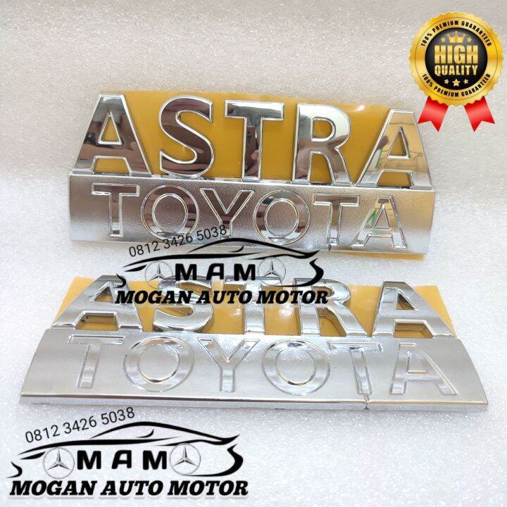 Logo Emblem Tulisan ASTRA TOYOTA Astra Toyota AGYA CALYA Original 1PC ...