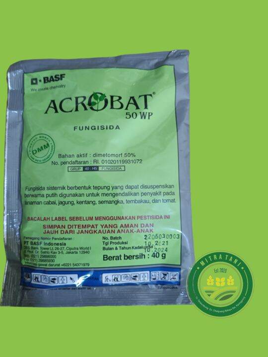FUNGISIDA ACROBAT 50 WP KEMASAN 40 GRAM PEMBASMI JAMUR | Lazada Indonesia