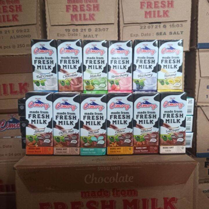 satu dus susu cimorry fresh milk,susu uht,susu murni,susu sapi segar ...