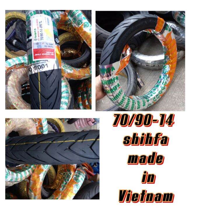 70/90-14 90/80-14 90/90-14 80/80-14 80/90-14 Shihfa made in Vietnam ...