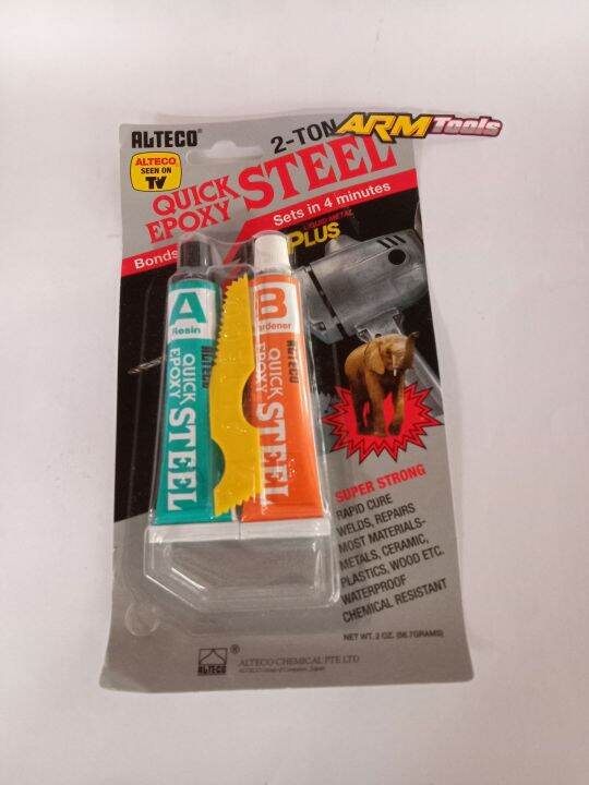 lem besi super kuat 2ton QUICK EPOXY STEEL | Lazada Indonesia