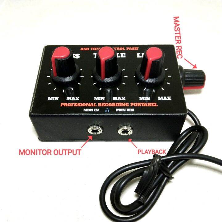 Alat rekam dari mixer ke hp android lengkap tone control aktif | Lazada ...