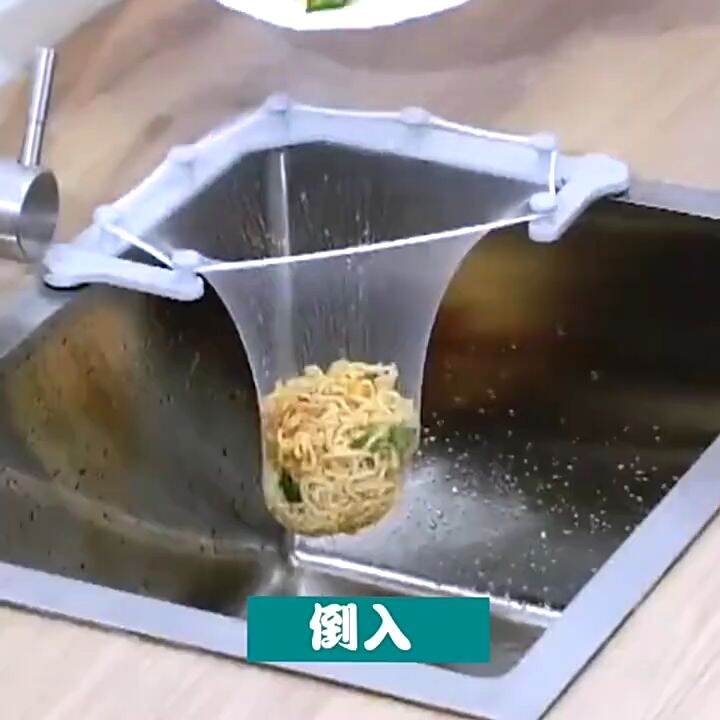 Triangle Drainage Rack Disposable Garbage Bag Anti-clogging Sink Drain ...