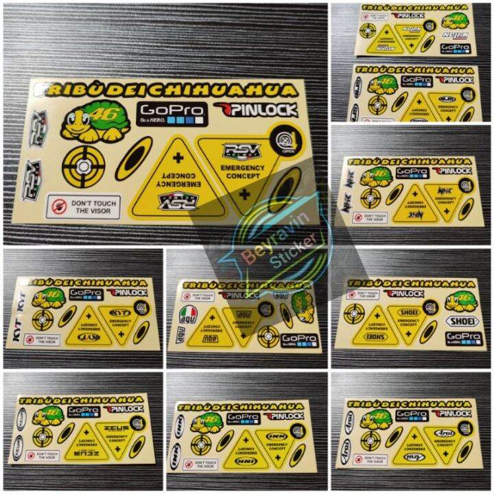 STIKER HELM STICKER VISOR SET | Lazada Indonesia