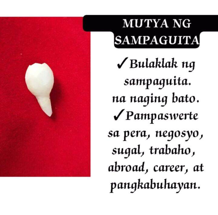 Mutya ng Sampaguita-pangkalahatang swerte sa pera,negosyo,trabaho,sugal ...