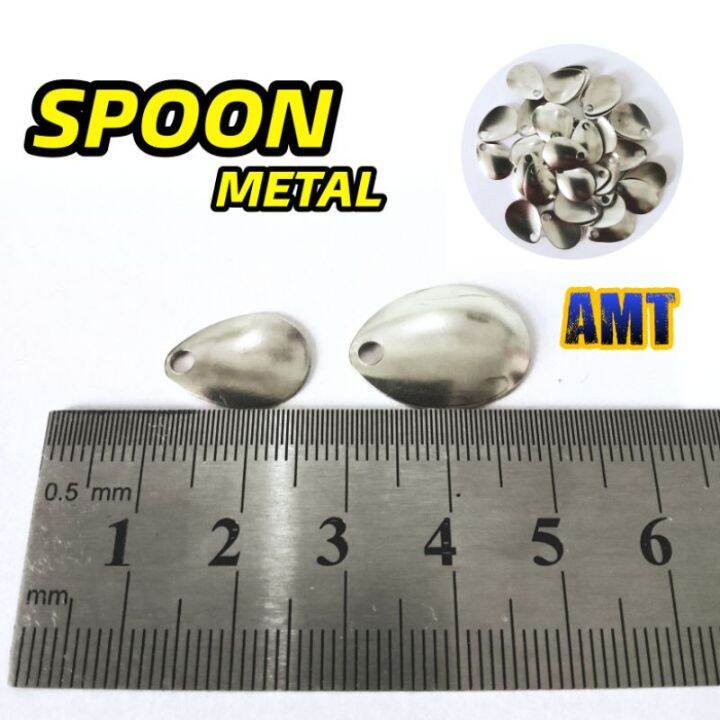 Spinner Tackle Spoon Metal Vibration Blades Fishing Attractor Spinner ...