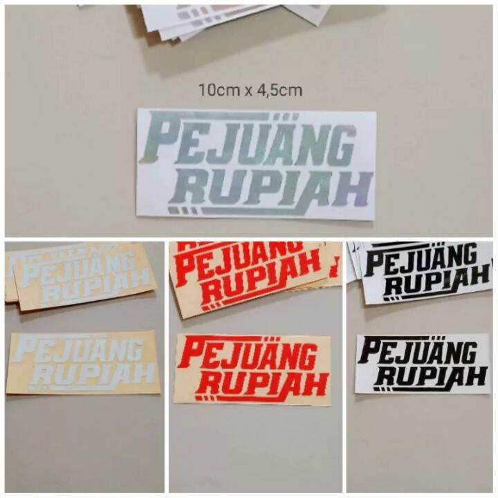 stiker pejuang rupiah stiker motor | Lazada Indonesia