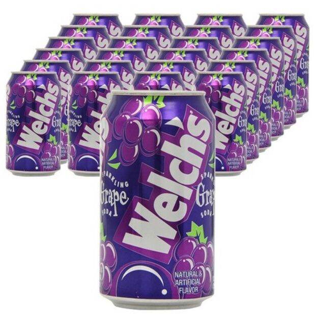 Welch's GRAPE Sparkling Drink in Can (24 x 355ml) | Lazada PH
