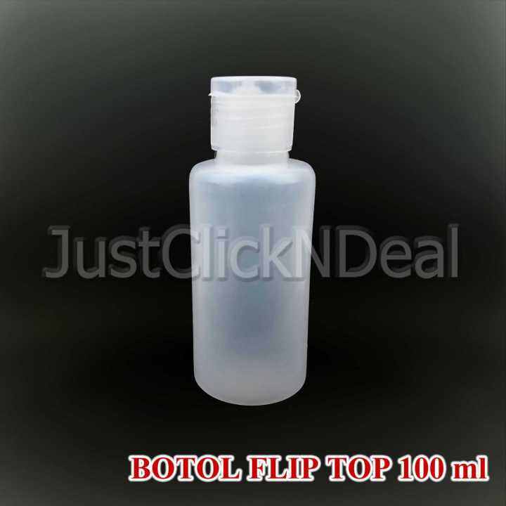 Botol Plastik Flip Top 100ml Putih | Lazada Indonesia