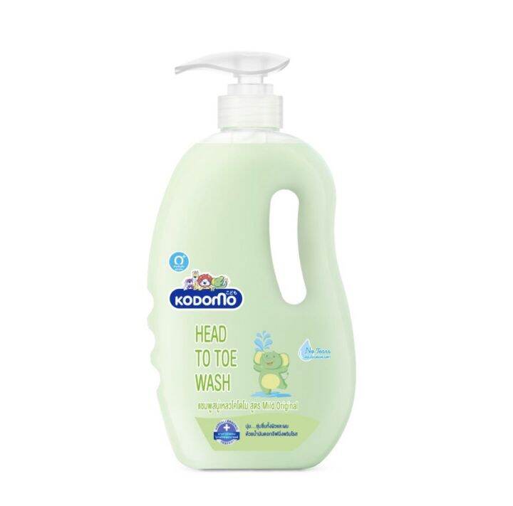 KODOMO Mild Original แชมพู สบู่เหลว โคโดโม Head to Toe Wash ขวดปั๊ม 800 ...