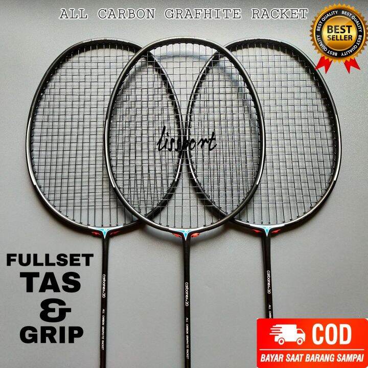 RAKET BADMINTON CARBONEX 20 ALL CARBON GRAFHITE RACKET IMPORT | Lazada ...