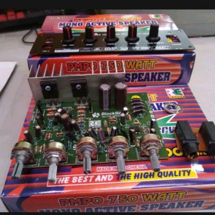 rangkaian kit aktif speaker mono dengan subwoofer modul kit aktif ...