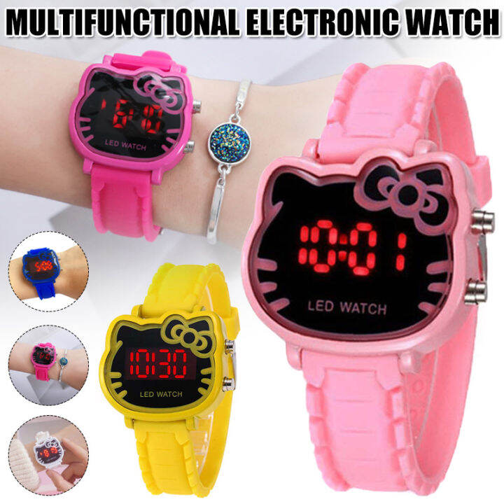 Watch For Kids Girls Waterproof Multifunctional Fashion LED Digital ...
