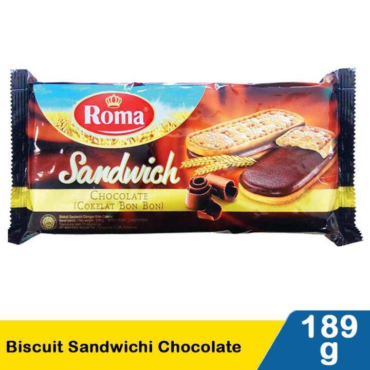 Biskuit Roma Sandwichi Chocolate (Cokelat Bon Bon) Biskuit Coklat ...