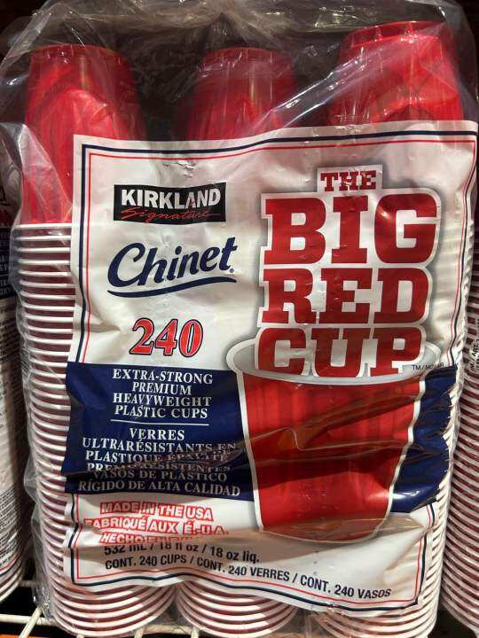 The big red cup Kirkland 240pcs extra strong cups | Lazada PH
