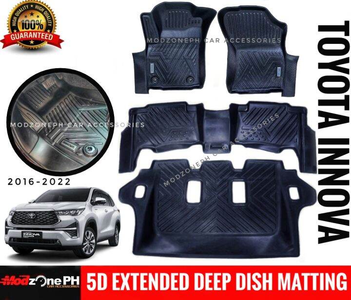 TOYOTA INNOVA 5D EXTENDED DEEPDISH MATTING OEM (2016-2023) | Lazada PH