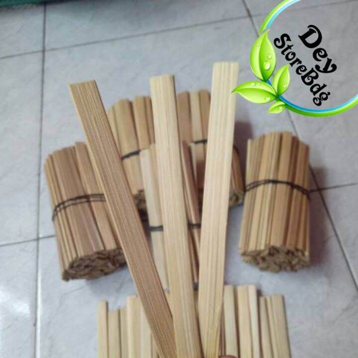 Belahan Bambu Tipis berkuakitas halus P 30 Cm L 30 CM isi 50 batang ...