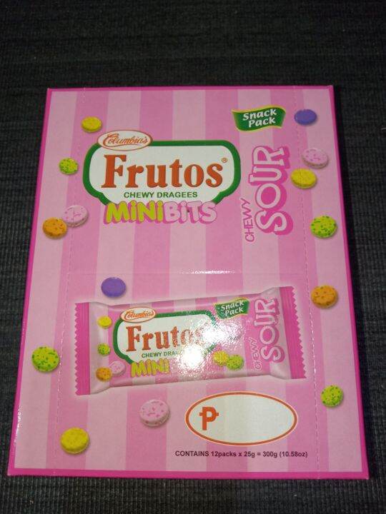Frutos Minibits Chewy Sour 12 packs 300 grams | Lazada PH