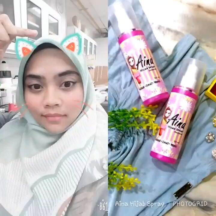 🎀Aina Hijab Spray🎀 Spray Tudung·Hair Serum·Hair Mist·Stain Remover ...