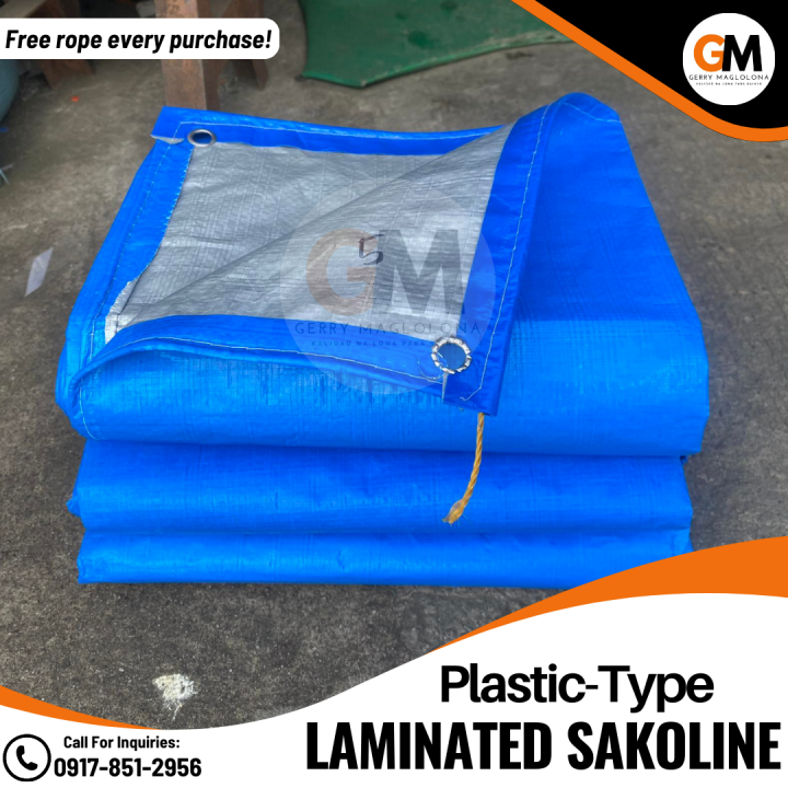 8x4ft Laminated Sakoline Blue Sack Waterproof Sakolin Outdoor Tolda Sun ...