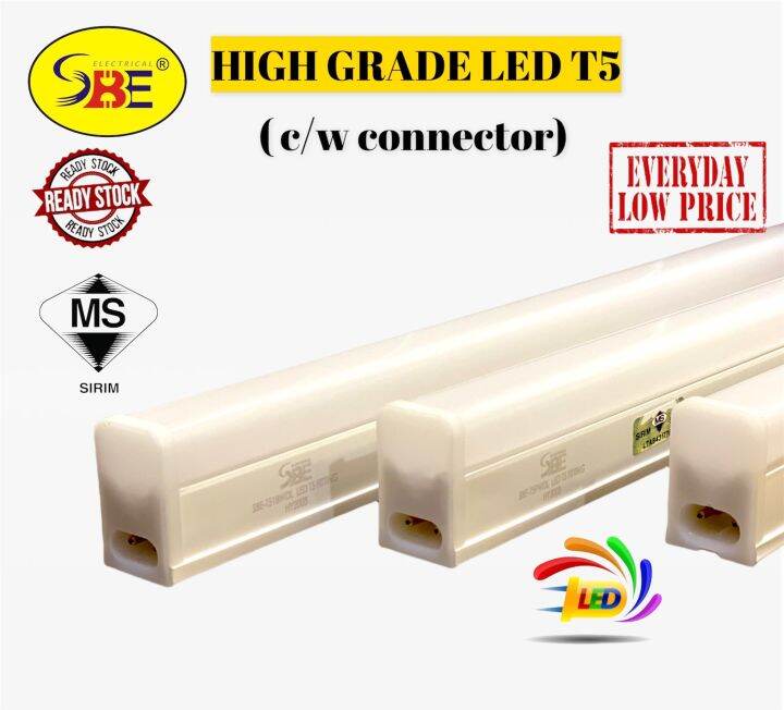 LED T5 2ft, 3ft, 4ft(6500K,4000K,3000K) SBE LED T5 | Lazada