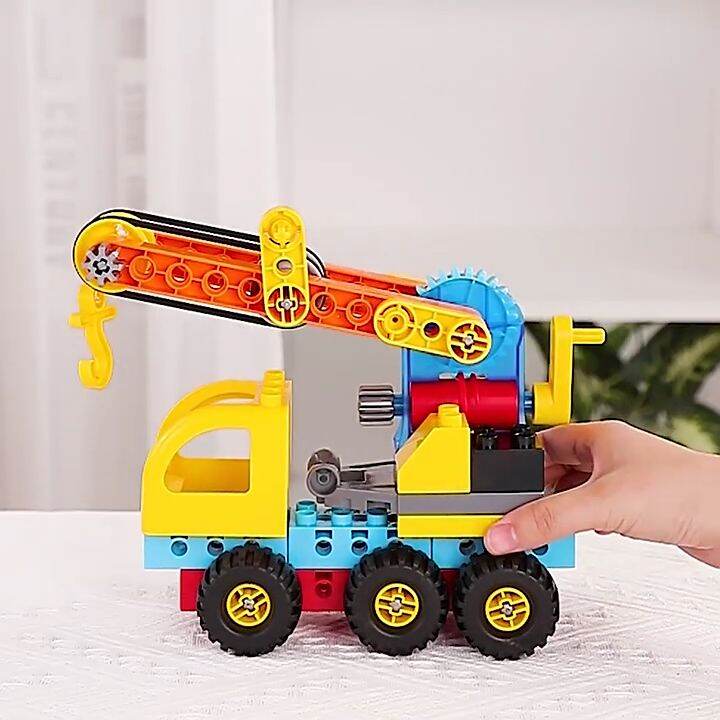 Children's Transformable Building Blocks Car - DIY Assembly Engineering ...