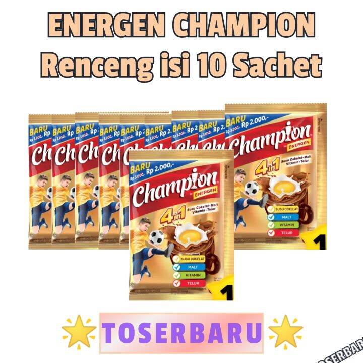 Energen Champion Renceng (isi 10 bungkus) | Lazada Indonesia