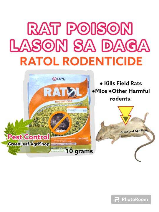 RATOL/ TRAPP (LASON SA DAGA) RAT POISON RODENTICIDE (ZINC PHOSPIDE ...