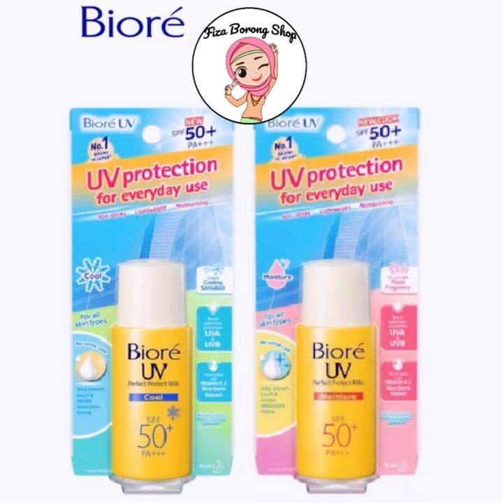 Biore Uv perfect protect milk Moisture + Cool SPF50+ pa+++25ml | Lazada