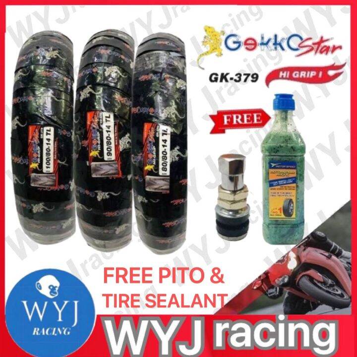 VEE RUBBER GEKKO GK-379 HI-GRIP FOR MIO/CLICK/BEAT/SKYDRIVE MOTORCYCLE TIRE | Lazada PH