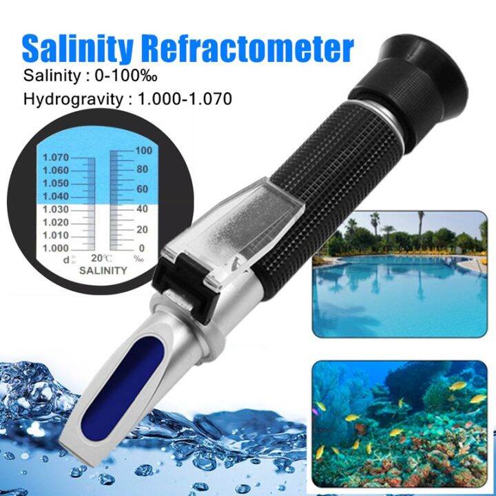 【Manila in Stock】0-100‰ Salinity Refractometer Seawater Salinity Meter ...