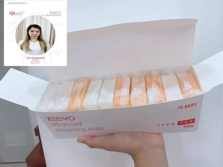 ZEEVO ADVANCED WHITENING SOAP 10BARS [1BOX] | Lazada PH