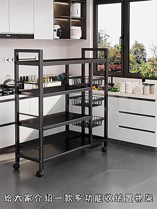 304 Stainless Steel Kitchen Rack Organizer Shelf with 3 Removable ...