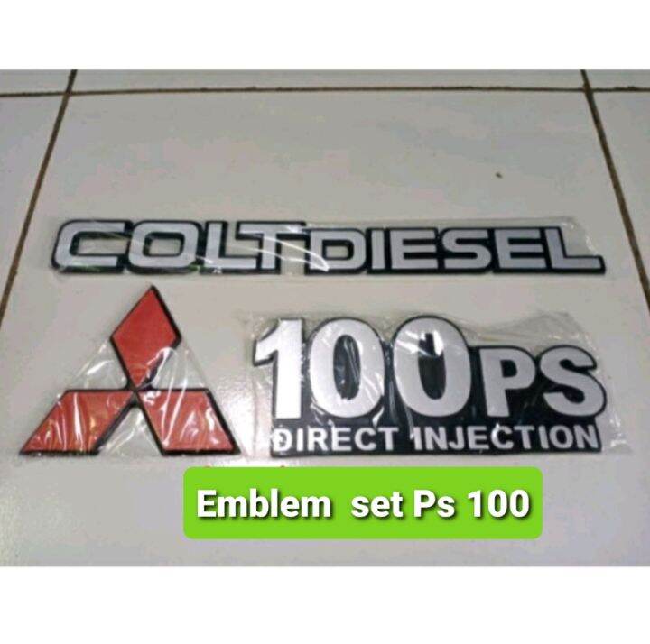 Emblem set Mitsubishi Ps 100 ColtDiesel ( biasa ) | Lazada Indonesia
