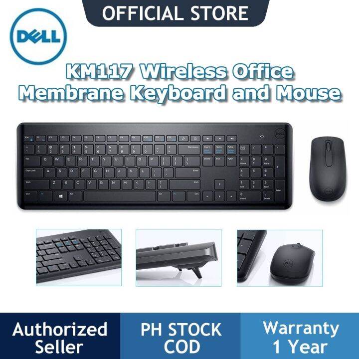 PH STOCK丨Dell KM117 KB216 MS116 WM126 Multimedia Wireless Wired Office Typing Keyboard Optical ...