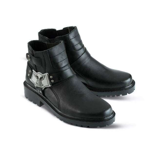 Sepatu Boot Model Harley/Boots Harley Davidson Bleck Leather Motorcycle ...