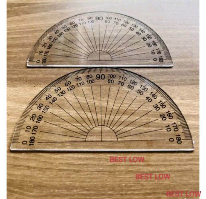Clear Protractor Plastic Rulers Math Protractors Measuring Tool School