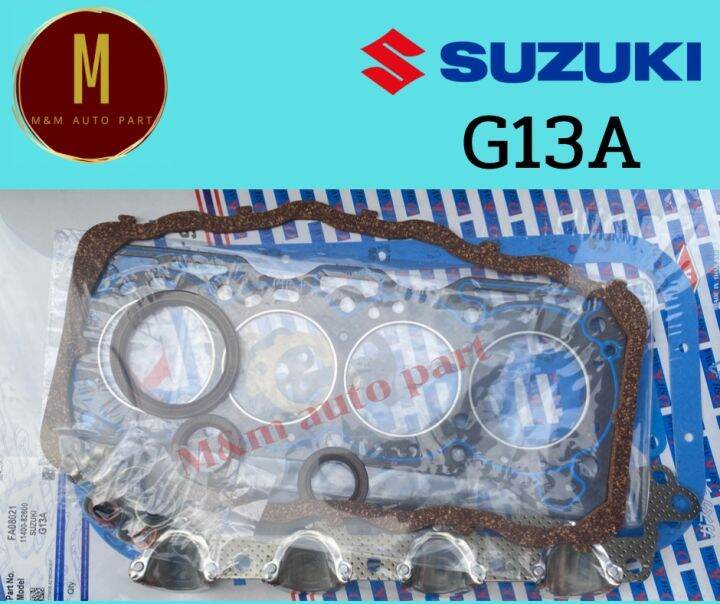 ประเก็นชุดใหญ่ SUZUKI G13A SJ413 CARRIBIAN SWIFT(75.0MM) ประเก็นฝาสูบไฟ ยี่ห้อ oshikawa | Lazada ...