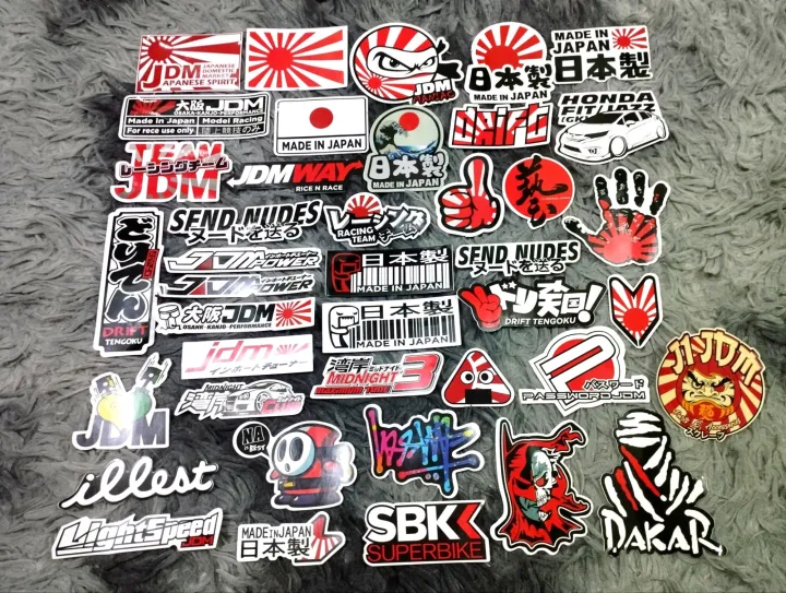 JDM Sticker Glossy Laminated Watdrproof | J1 JDM | Lazada PH