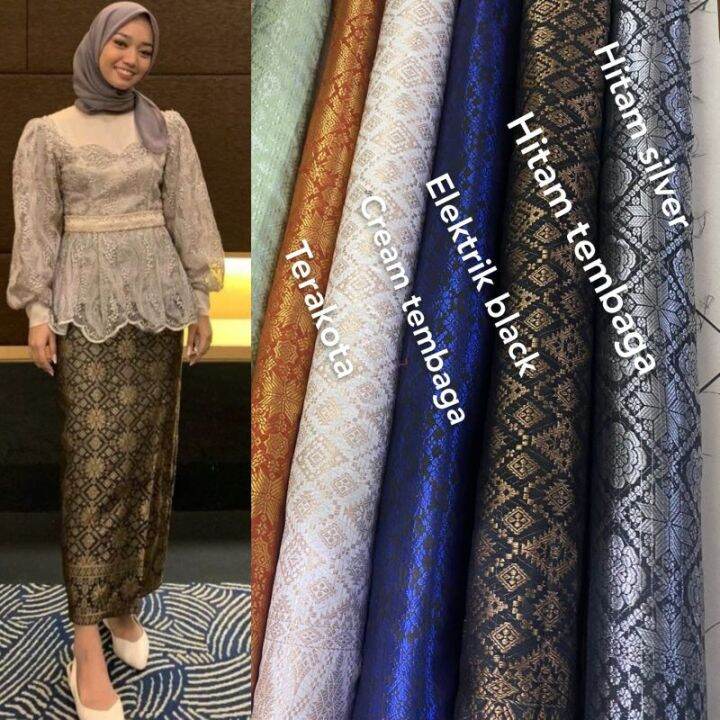KAIN SONGKET PALEMBANG / Kain Songket Semi Mesin Meteran Premium ...