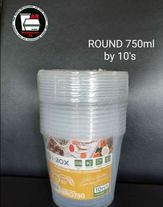 Round 750ml / Microwavable plastic container / Microwavable food ...