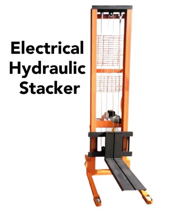 1 Ton Heavy Duty Electrical Forklift Hydraulic Truck Stacker Ton Truck ...
