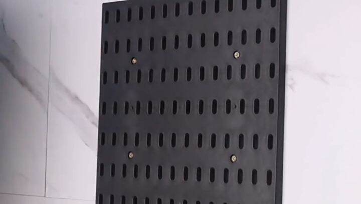 บอร์ดรู ABS Pegboard เพ็กบอร์ด บอร์ดรูพลาสติก DIY กระดานแขวนผนังสำหรับจัดเก็บของ ไม่เจอะผนัง ...