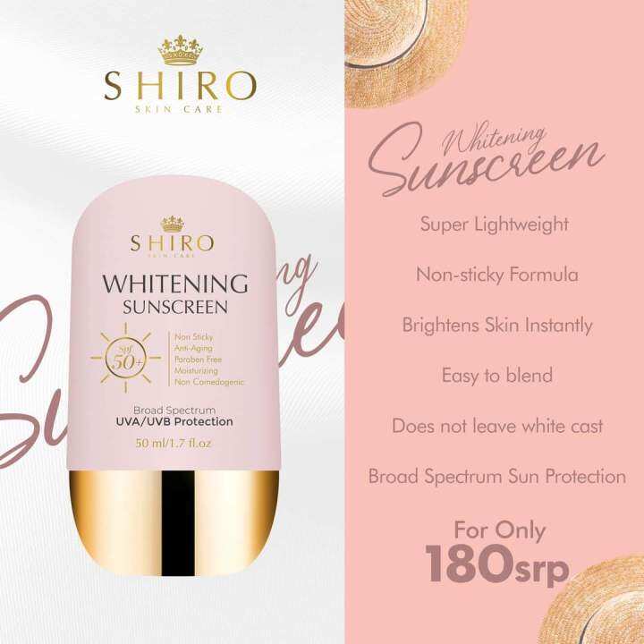 Shiro Whitening Sunscreen | Lazada PH