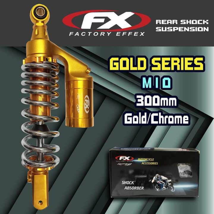 MOTORCYCLE REAR SHOCK MIO 300MM GOLD SERIES FX | Lazada PH