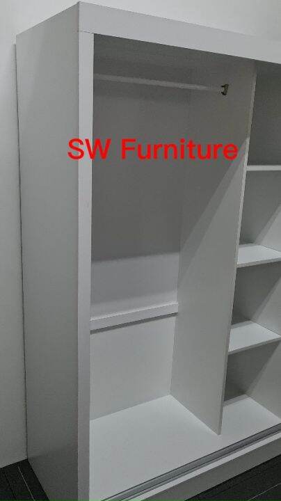 4feet Full Melamine Wardrobe with Full Mirror Door | Lazada