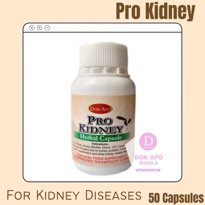 [DOK APO] Pro Kidney Herbal Capsule For Kidney Diseases 50 Capsules ...